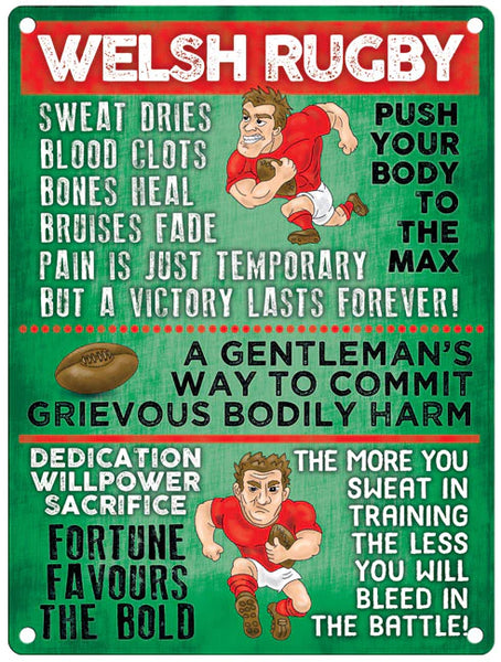Mini Metal Sign-Welsh Rugby – Beam Sports