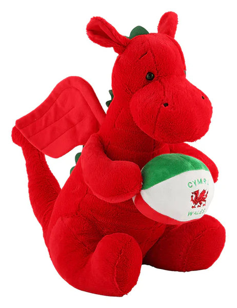 X Large Soft Welsh Dragon & Rugby Ball – Beam Sports